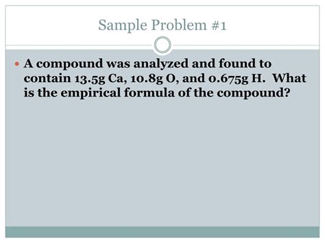PPT Empirical Formula PowerPoint Presentation Free Download ID 663678