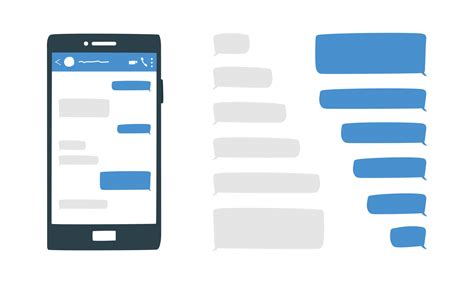 Blank Message Bubbles Chat In Cartoon Style Empty Chat Bubbles Vector