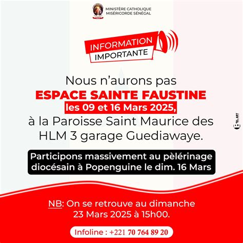 Information Ministère Catholique Miséricorde Sénégal