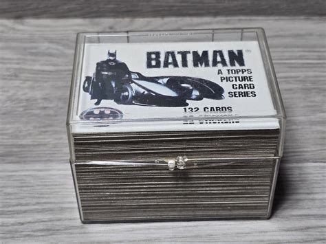 1989 Topps Batman Movie Series One Complete Set Of 132 Trading Cards Etsy