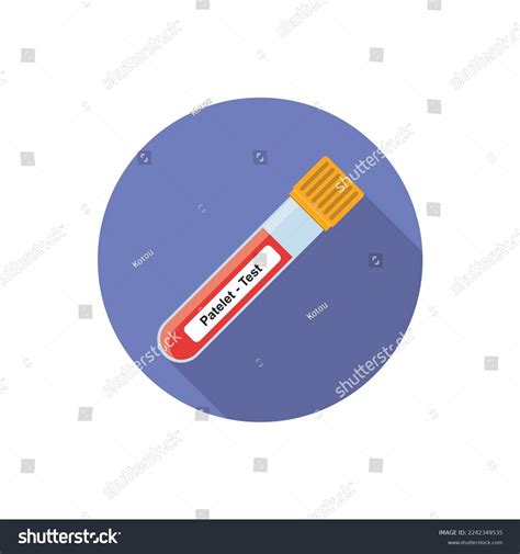 Platelet Count Test Concept Design Vector Stock Vector Royalty Free