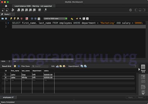 Mysql And Operator