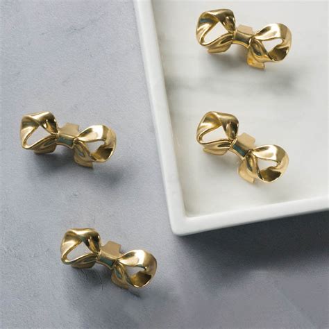 Bow Knobs Brass Drawer Pulls Wardrobe Knob Cabinet Knobs Etsy