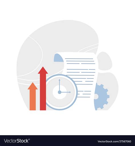 Successfully Organizing Tasks At Paper Royalty Free Vector