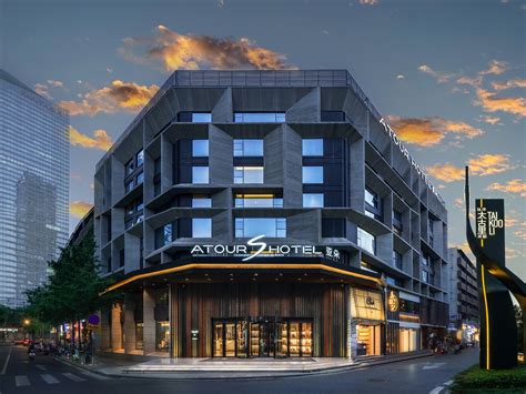 酒店摄影 23年7月成都地区亚朵酒店外立面拍摄 成都泊光空间摄影 站酷zcool