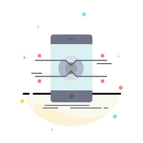 Api Interface Mobile Phone Smartphone Flat Color Icon Vector Stock Vector Illustration Of