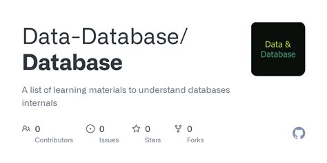 Github Data Databasedatabase A List Of Learning Materials To Understand Databases Internals