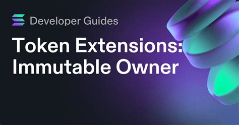 Token Extensions Immutable Owner Solana