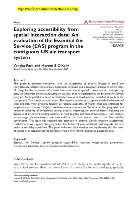 Pdf Exploring Accessibility From Spatial Interaction Data An