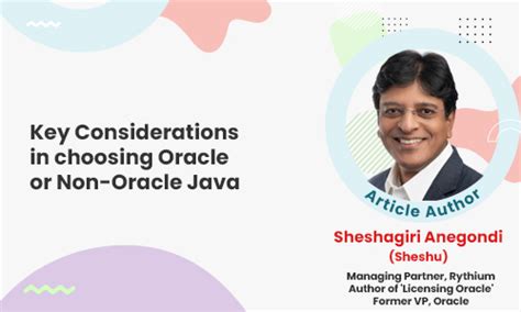 Key Considerations In Choosing Oracle Or Non Oracle Java Rythium Technologies