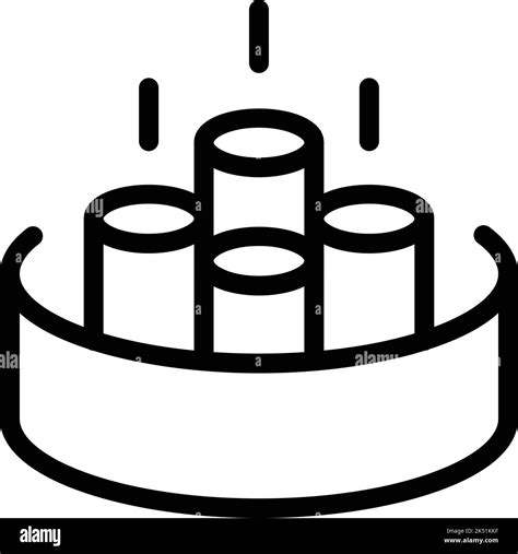 Fiber Bandwidth Icon Outline Vector Optic Cable Internet Network