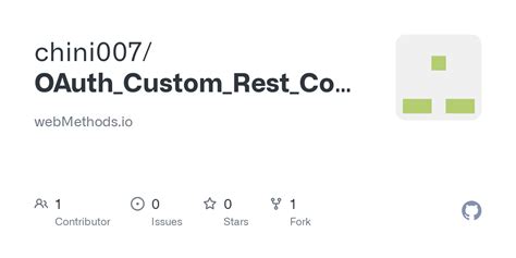 Github Chini007oauthcustomrestconnector