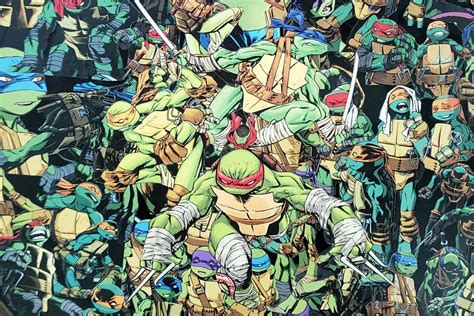 Tmnt Teenage Mutant Ninja Turtles Decoupaged Comic Collage Etsy