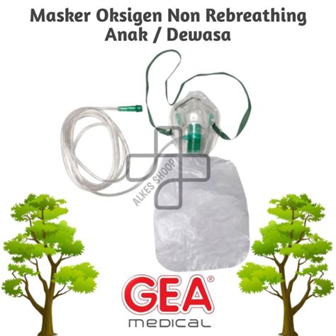 Jual Masker Oksigen Non Rebreathing Dewasa Shopee Indonesia