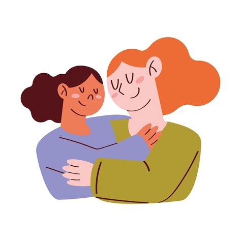 Free Vector Love Mother And Daughter