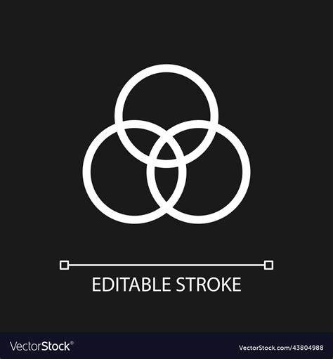 Color Adjustment Pixel Perfect White Linear Ui Vector Image