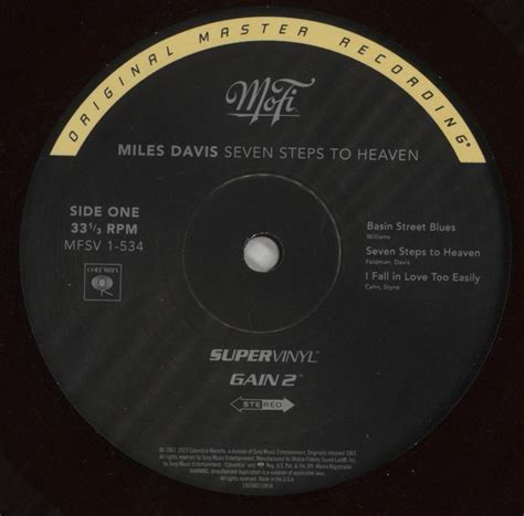 Miles Davis Seven Steps To Heaven Original Master Recording Super Vi