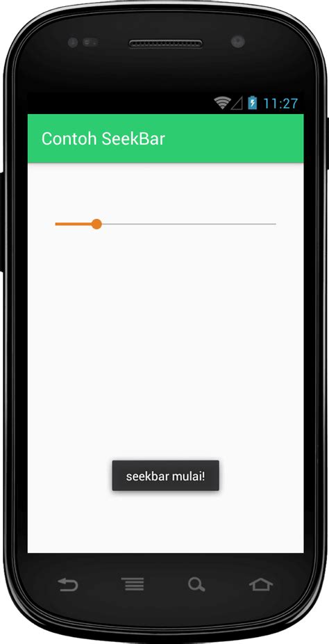 Cara Menerapkan Teladan Widget Seekbar Android Java Media Kita