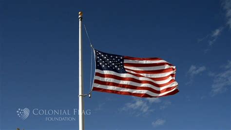 Etiquette For Flying The Flag At Half Staff Youtube