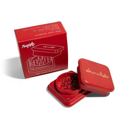 Ryot X Chocolate 2 Piece Red Maple Grinder Most Trusted Smoke Shop Bongs Dab Rigs Vapes