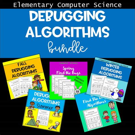 Elementary Computer Science Unplugged Debugging Algorithms Bundle