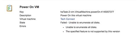 Failed To Power On Virtual Machine Unable To Enumerate All Disks