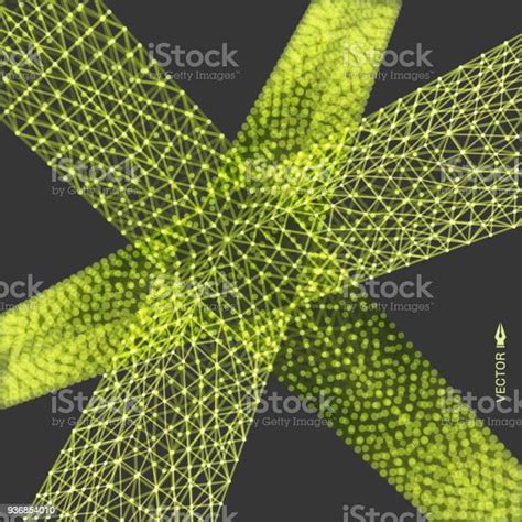 연결 구조입니다 와이어 프레임 벡터 일러스트입니다 3d 추상적인 배경입니다 0명에 대한 스톡 벡터 아트 및 기타 이미지 0명 3차원 형태 Istock