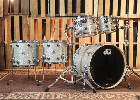 Dw Collectors Maple Ssc Broken Glass Drum Set Reverb