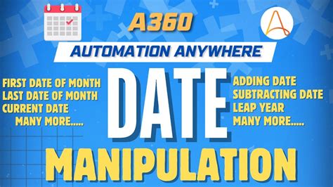 Date Manipulation In Automation Anywhere A360 A360 Tutorials Kt