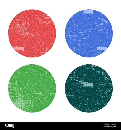 Abstract Circular Shape Design With Grungy Effect Vector Stock Vector