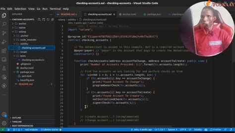Checking Accounts Solana Program Codes Walkthrough Solang Solidity Solana Programs