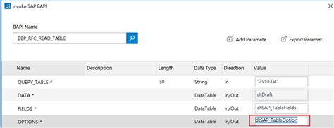 How To Query Sap Rfc With Dynamic Condition Help Uipath Community