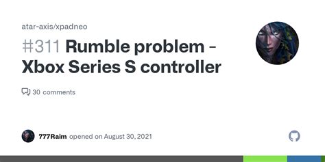 rumble problem xbox series s controller · issue 311 · atar axis