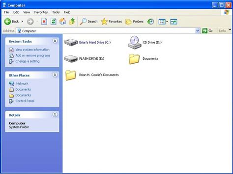 File Explorer In Windows Xp Sp3