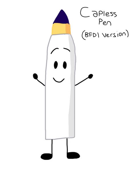 Capless Pen Bfdi Version By Joeyhensonstudios On Deviantart