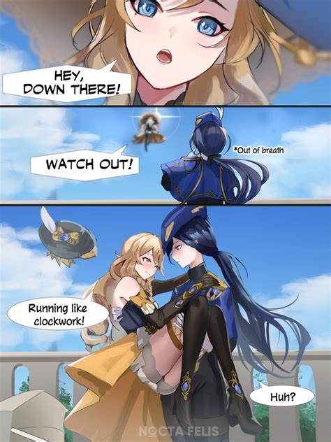 Running And Flying To You Clorinde X Navia Genshin Impact HoYoLAB