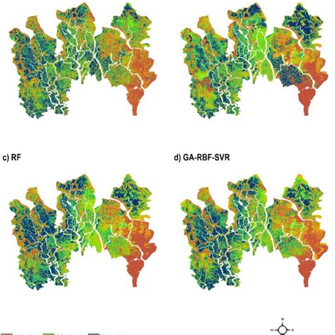 Flood Susceptibility Maps Obtained By Four Machine Learning
