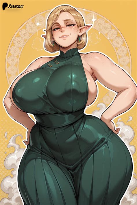 Rule 34 Ai Generated Bare Thighs Blonde Hair Breasts Brown Eyes Elf