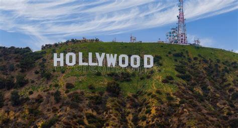 Famous Hollywood Sign In Mount Lee In Los Angeles California