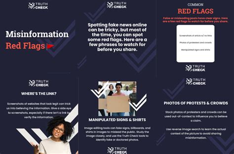 Social Media Graphics Outline Misinformation Red Flags Fake News Vaccine Resource Hub