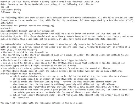 Solved Private Static Void Buildactorindex 0 I Final String