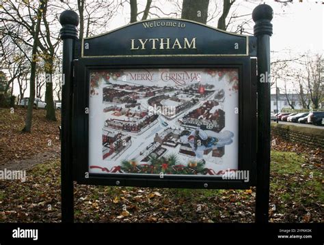 A Street Map In The Centre Of Lytham In Lancashire United Kingdom Wishing Everyone A Very