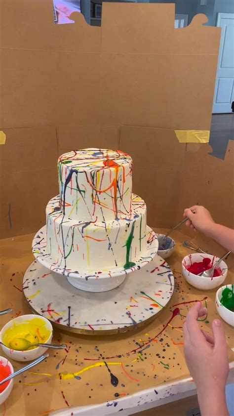 Paint Splatter Cake Video Recipe Video Splatter Cake Paint