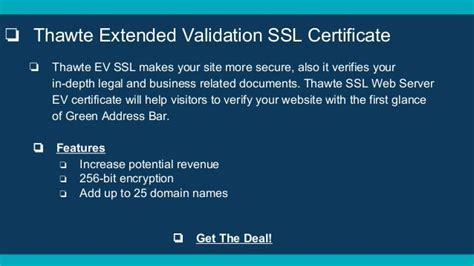 Ev Extended Validation Ssl Certificate