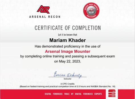 Mariam Khader On Linkedin Finished The Training And Passed The Aim