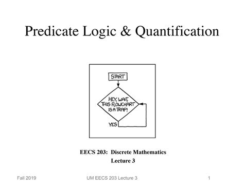 L3 Predicate Logic F19 Predicate Logic And Quantification Eecs 203