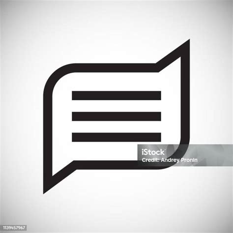 그래픽 및 웹 디자인 배경에 텍스트 버블 아이콘입니다 간단한 벡터 기호입니다 웹 사이트 버튼 또는 모바일 앱에 대 한 인터넷 개념 기호입니다 개념에 대한 스톡 벡터 아트 및