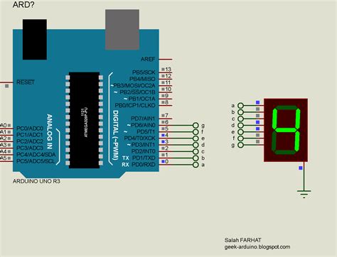 My Arduino Seven Segment Led Displays Afficheur 7 Seg