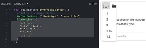 Wrong Order Of Lineheights In Line Height Drop Down · Issue 4143 · Froalawysiwyg Editor · Github