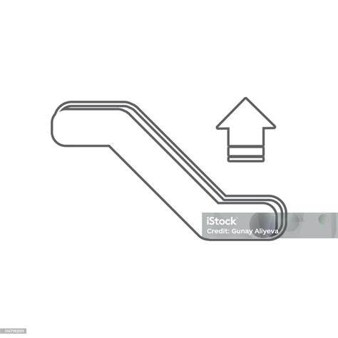 에스컬레이터 아래로 아이콘입니다 모바일 개념과 웹 애플 리 케이 션 아이콘에 대 한 공항의 요소입니다 웹 사이트 디자인 및 개발